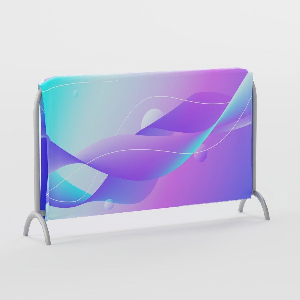 Police fence branded | FREE Benches models | BlenderKit