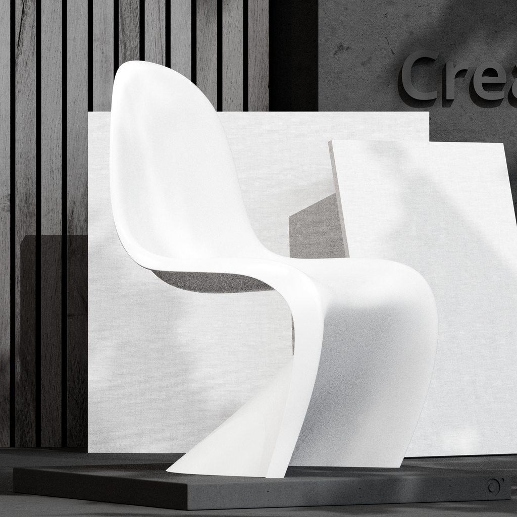 Panton Chair Variant White | Sitting Chairs models | BlenderKit