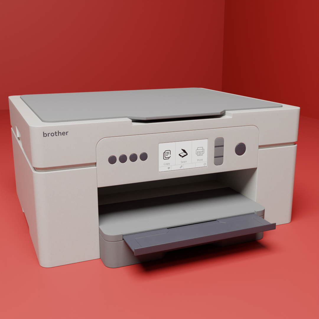 Basic Brother printer | FREE Desktops models | BlenderKit