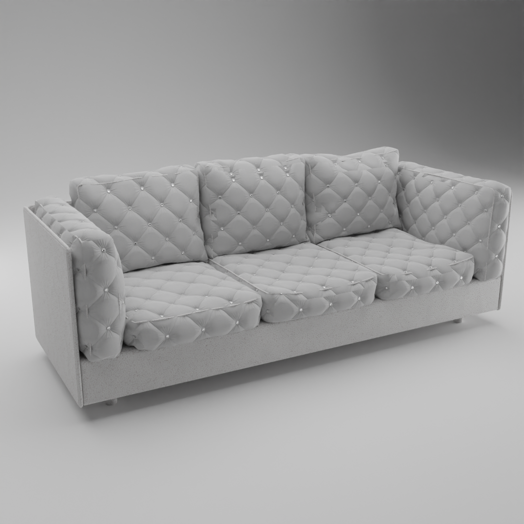 White Leather Sofa | Sofas models | BlenderKit