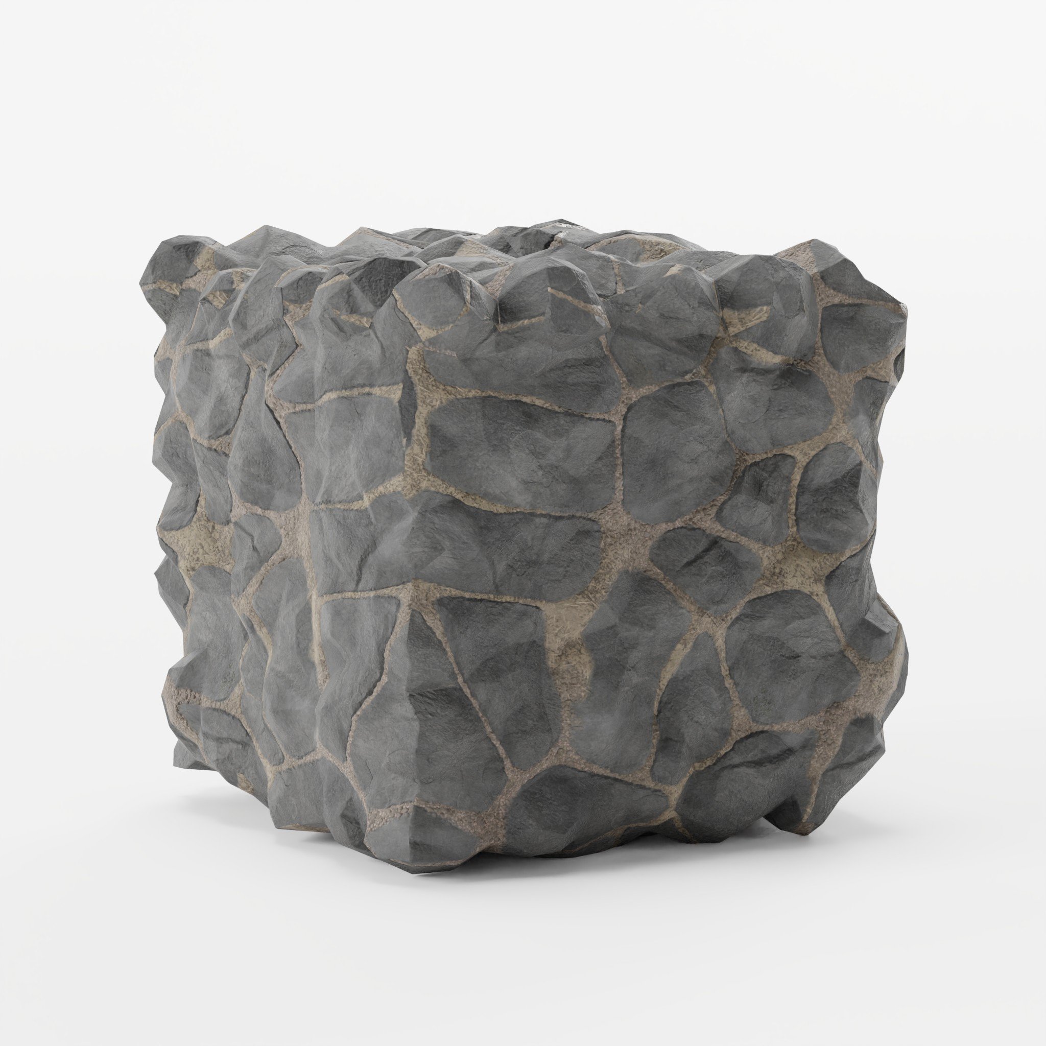 Stylised rough block for games | Terrains models | BlenderKit