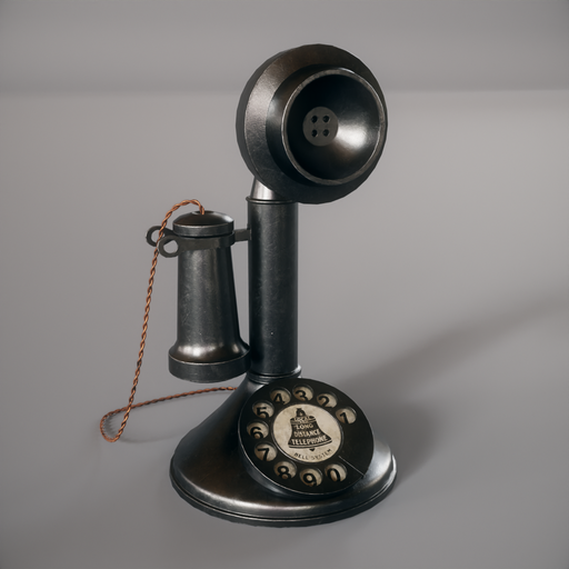 Push Button Telephone | FREE Corded Phone models | BlenderKit