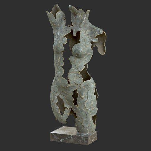 Abstract Female Torso Sculpture Aged | FREE Interior Sculptures models ...