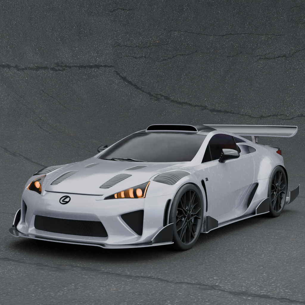 Lexus LFA Modified | FREE Luxury Cars models | BlenderKit