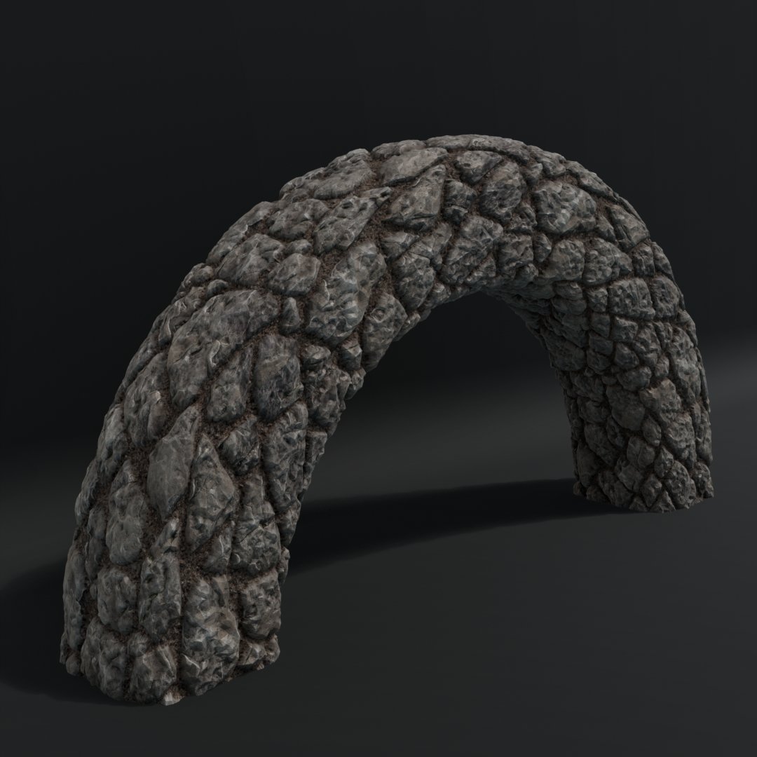Stone Arch Pale Rocks | Buildings models | BlenderKit