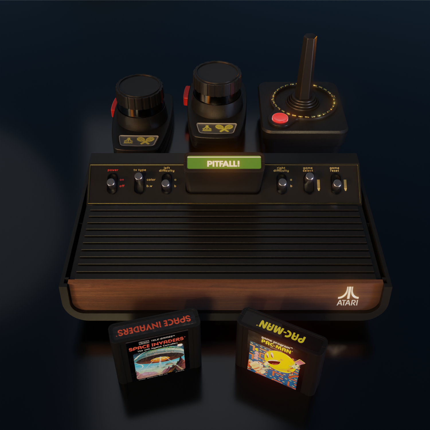 Console Atari | Game Consoles models | BlenderKit