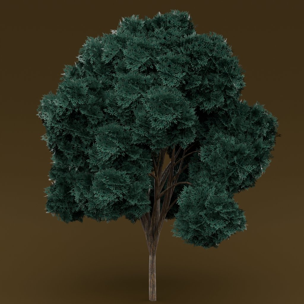 Teal leaved tree | Trees models | BlenderKit