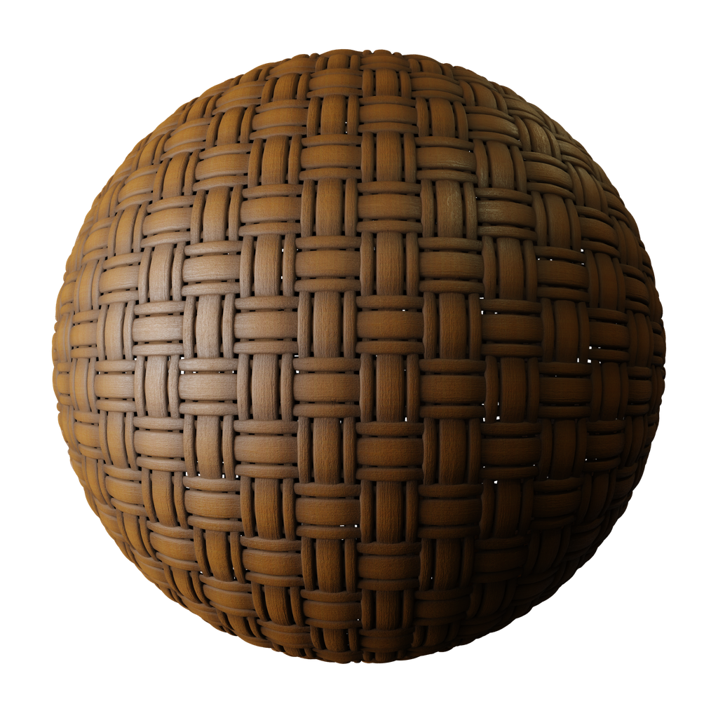 Wicker Plaited Wood Tripple Braid | FREE animal materials | BlenderKit