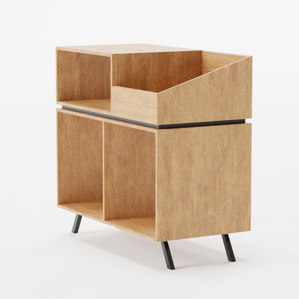 Disc Shelf | FREE Shelves models | BlenderKit