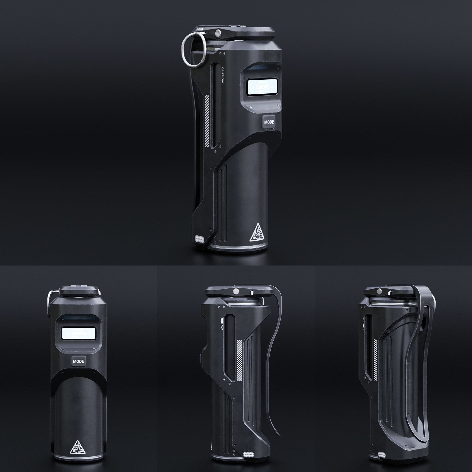 Scify grenade concept | Sci-Fi Weapons models | BlenderKit