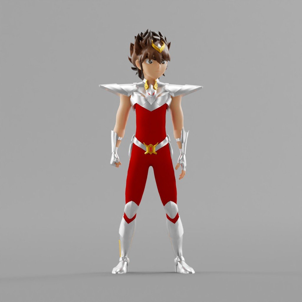 Pegasus Seiya Character Rigged | FREE Fantasy Hero / Heroines models ...