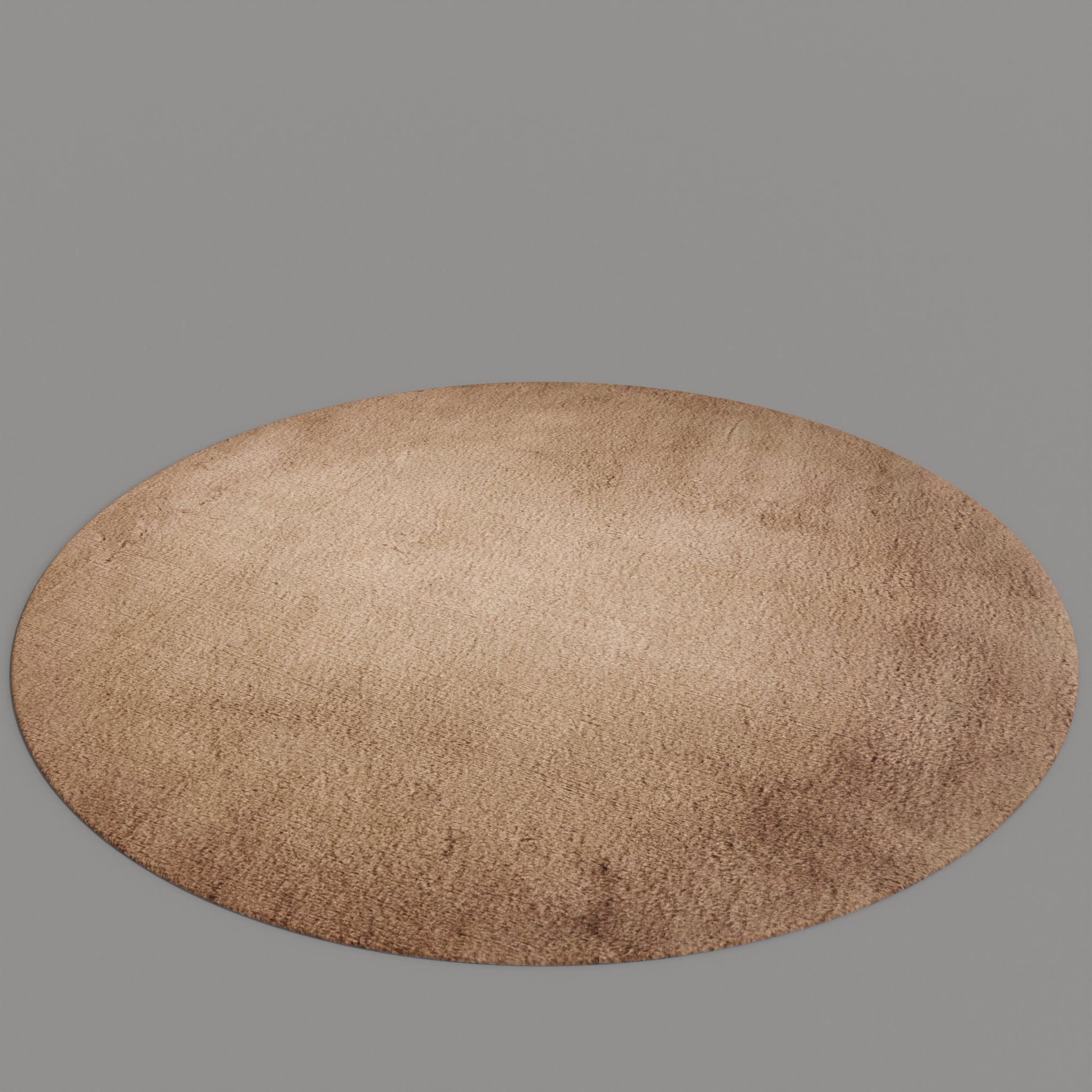Dark beige round carpet | Carpets models | BlenderKit