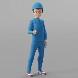 Coach Character Rigged | Men models | BlenderKit