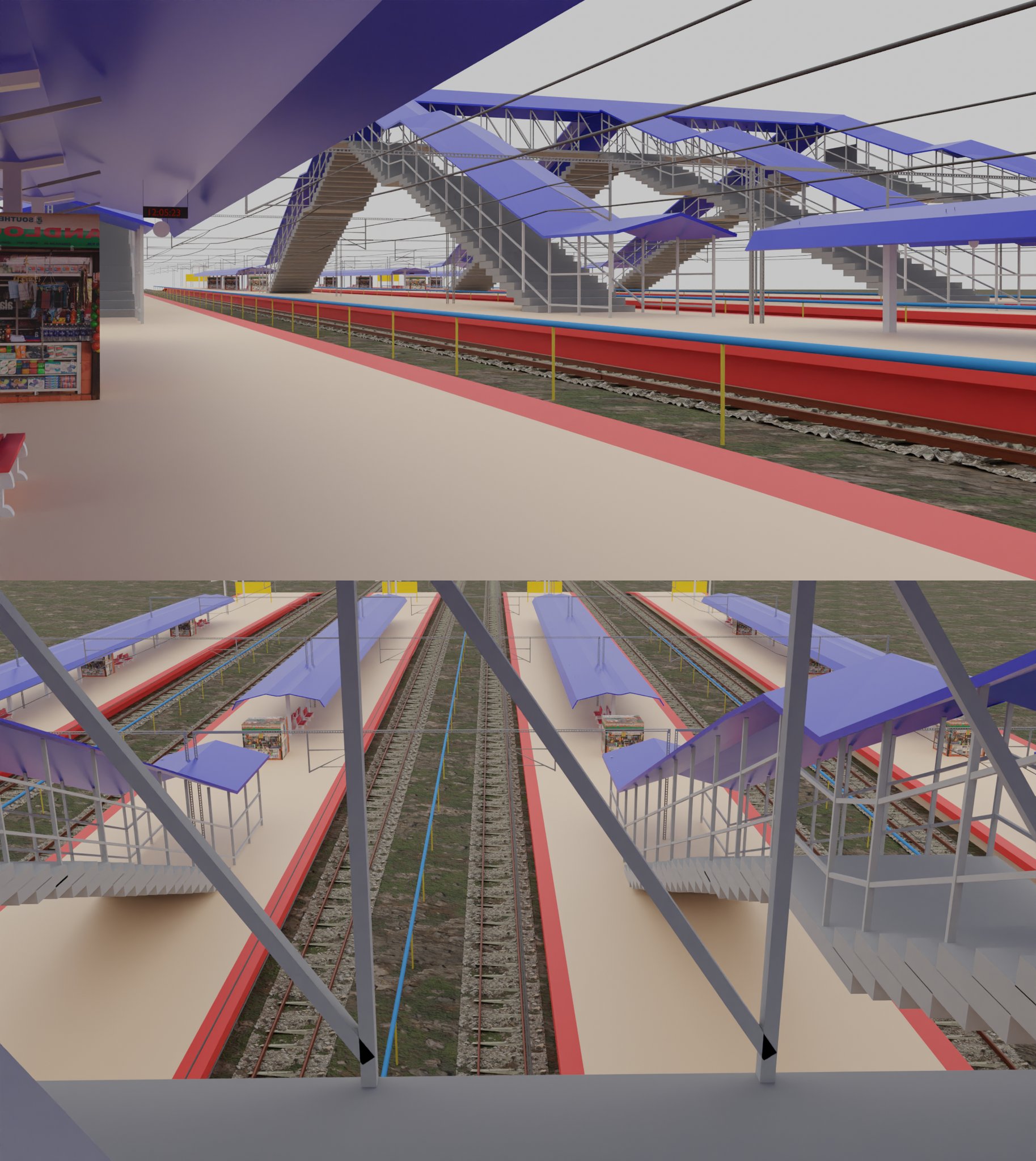 Indian railway station | 3D Other models | BlenderKit