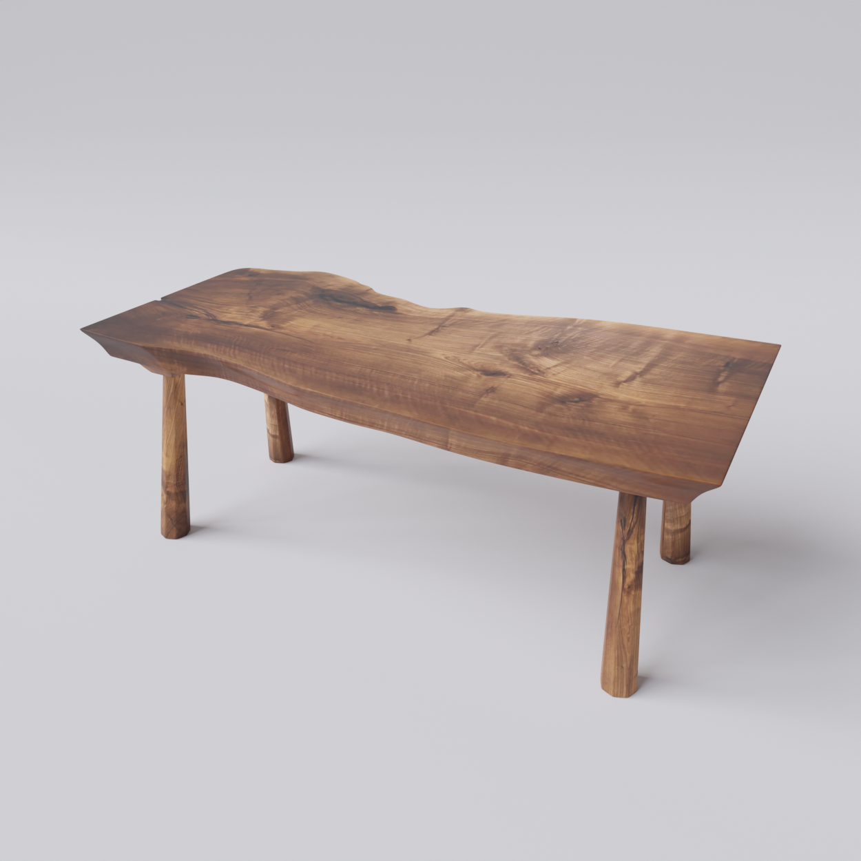 Small rustic bench | FREE Sofas models | BlenderKit