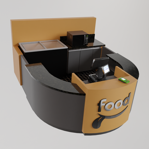 Food Kiosk | Shopping / Retail models | BlenderKit