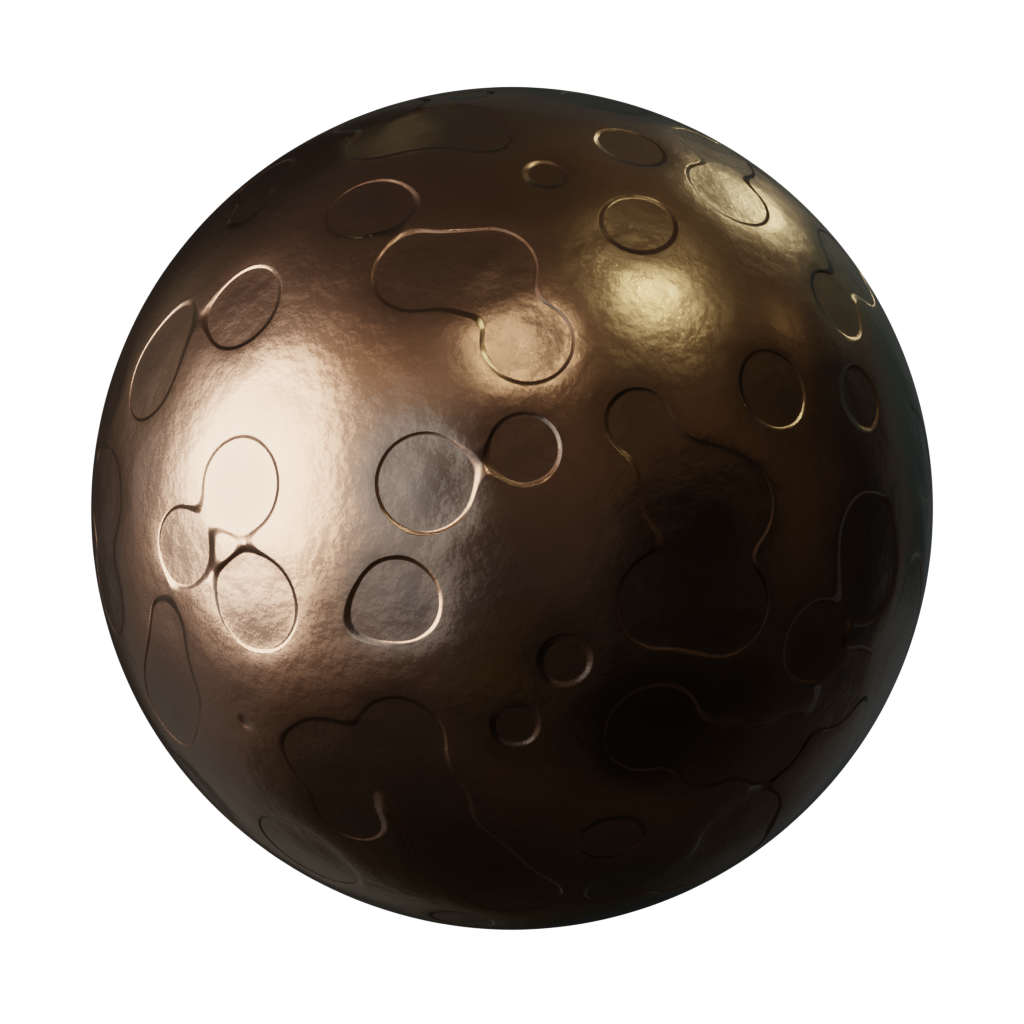 Hammered Copper | FREE metal materials | BlenderKit