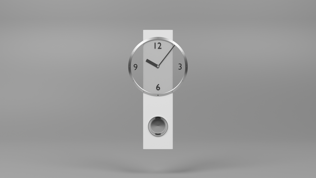 Modern Pendulum Clock | Clocks models | BlenderKit