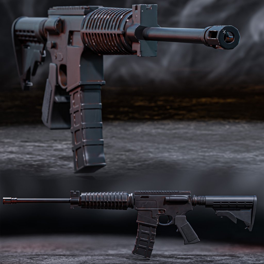 Smith & Wesson 811302 riffle | FREE Modern Weapons models | BlenderKit