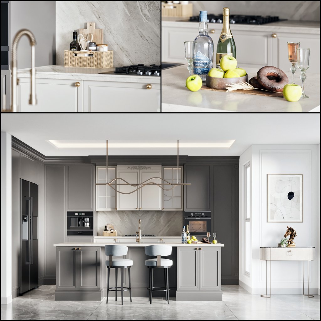 Kitchen set 006 | Private scenes | BlenderKit