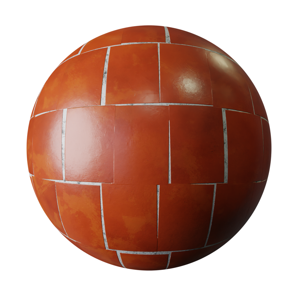 Square red random tiles | FREE tiles materials | BlenderKit