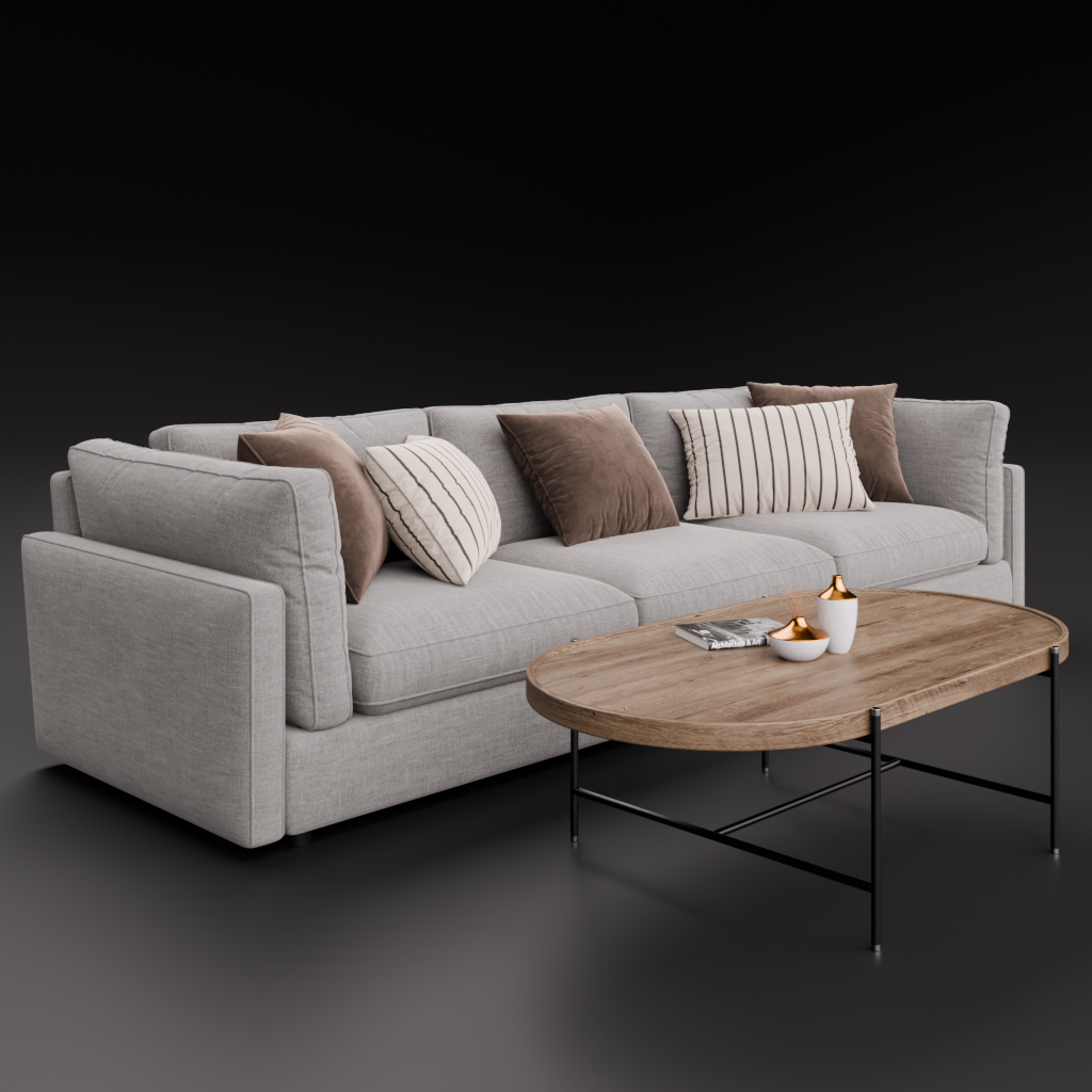 Sofa Square Ground Fabric | Sofas models | BlenderKit