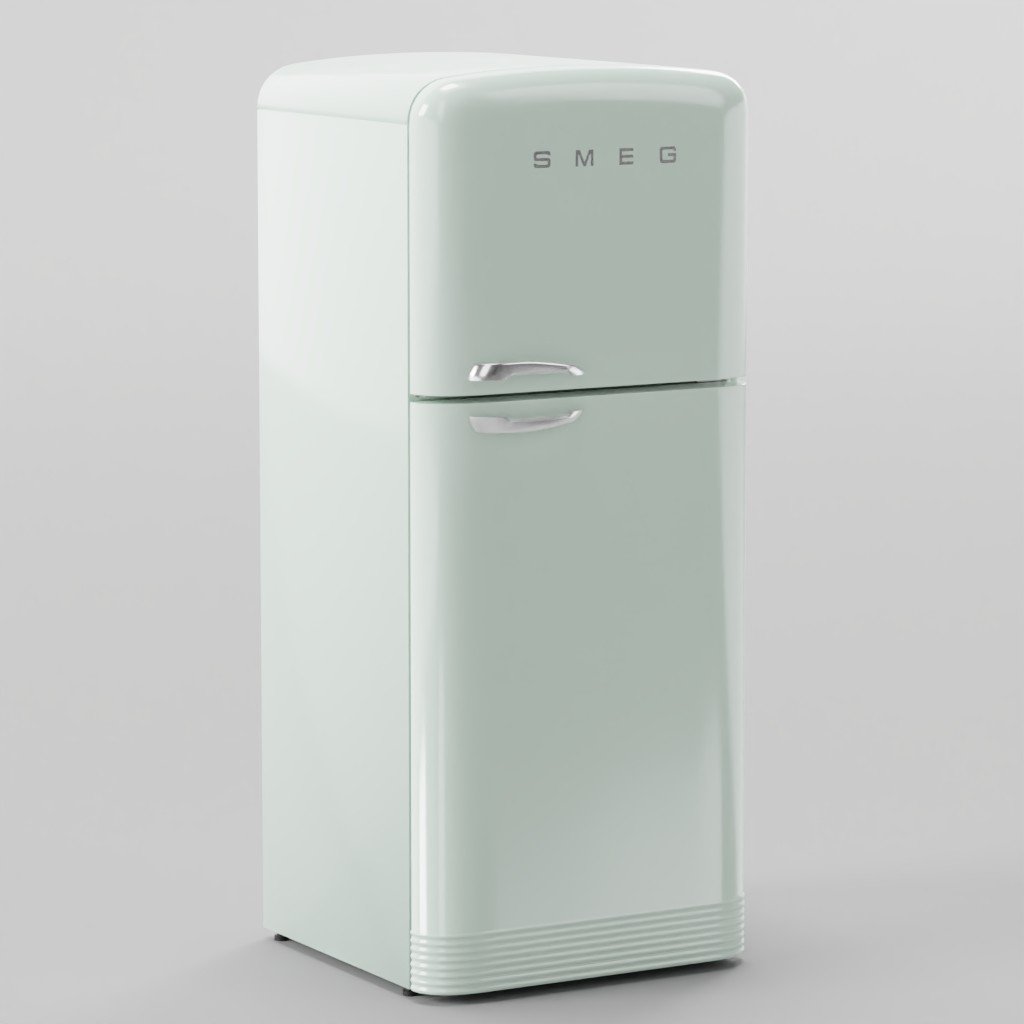 BlenderKit | Download the FREE Smeg Fridge Freezer model