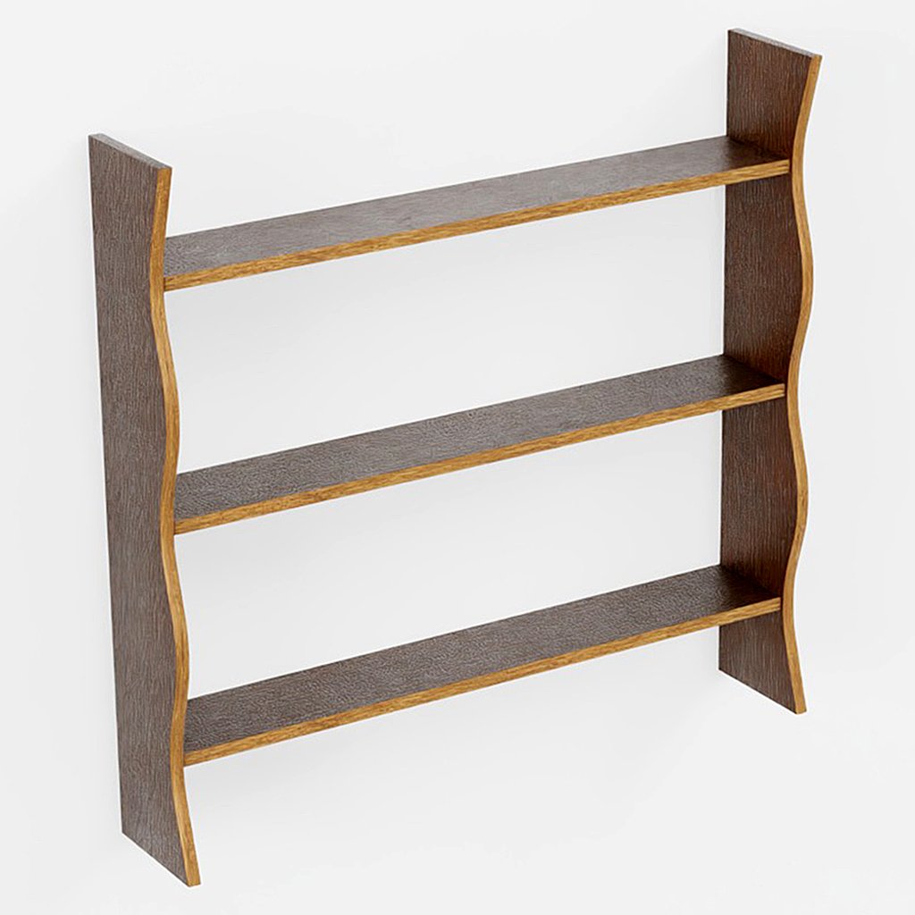 Shelf Oak Curved | Shelves models | BlenderKit