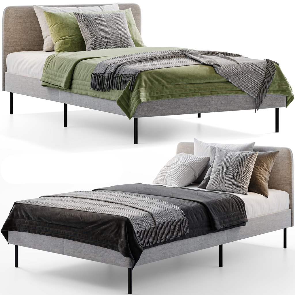 Modern Bed | FREE 3D Bed models | BlenderKit