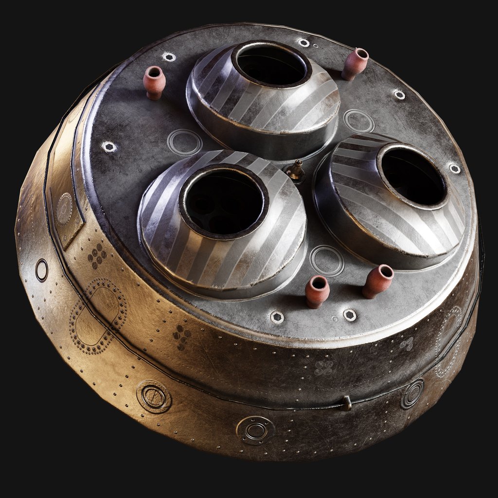 Retrograde Re-Entry Rocket Pack | Spacecraft models | BlenderKit