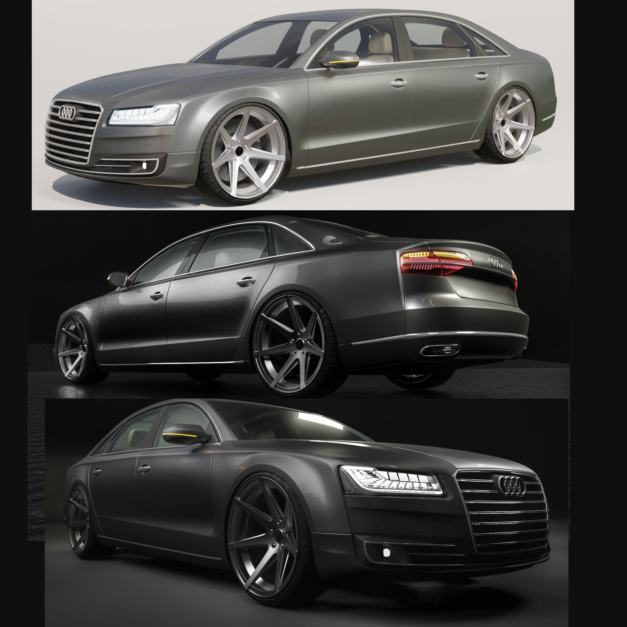 Audi a8l | 3D Luxury / Supercar models | BlenderKit