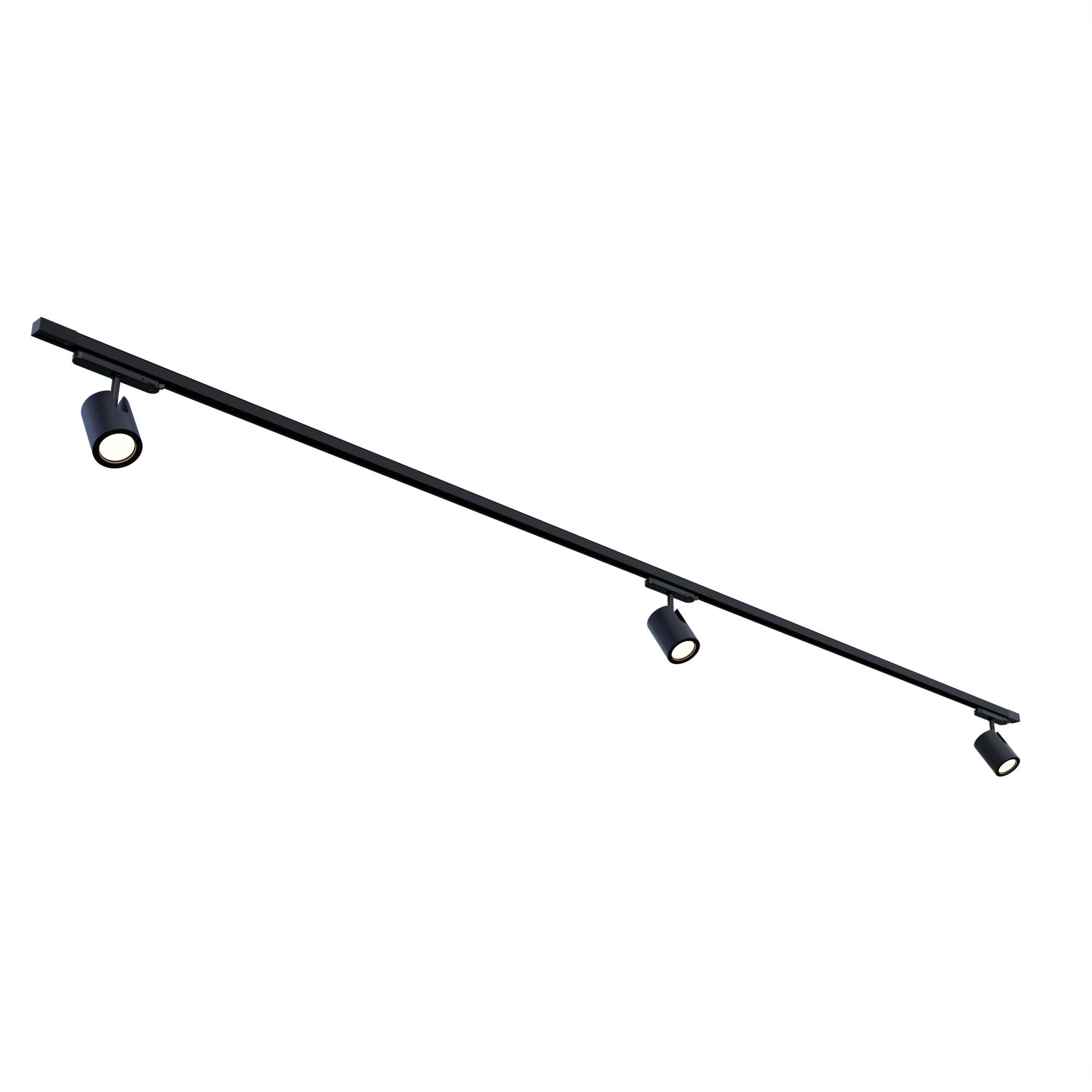 Spot lights on rails | Ceiling Lights models | BlenderKit