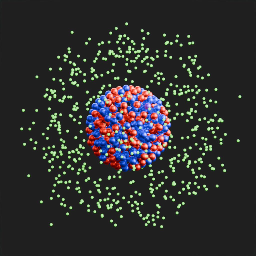 Atom with electrons | Science models | BlenderKit