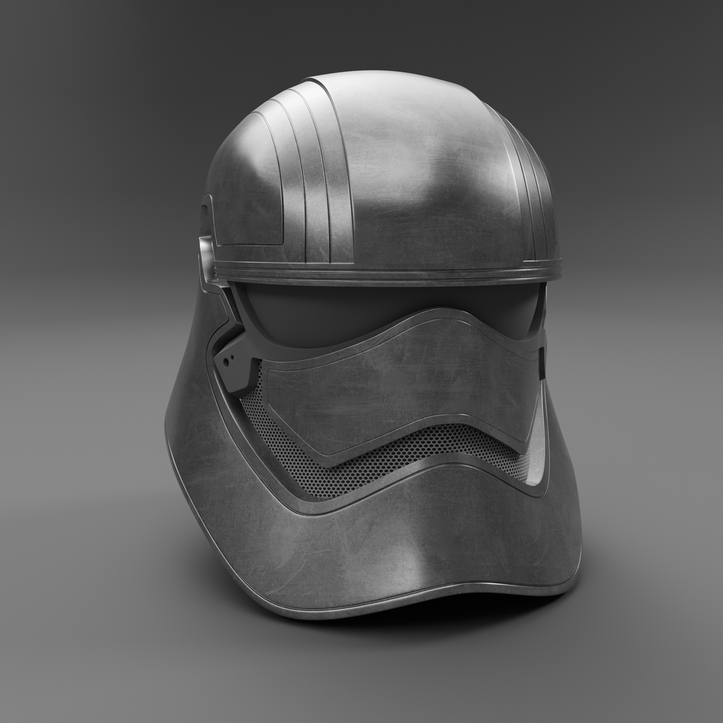First Order Captain Phasma Helmet | Sci-Fi Weapons models | BlenderKit