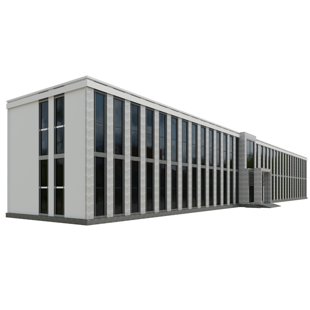 Modern University Building | 3D Commercial models | BlenderKit