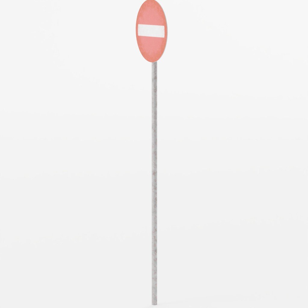 No entry Indian sign | Signs models | BlenderKit