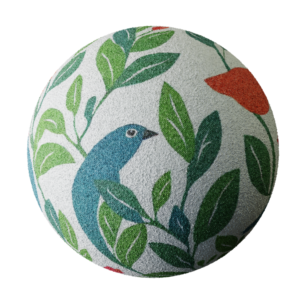 Minimal Illustration Fabric | FREE fabric materials | BlenderKit