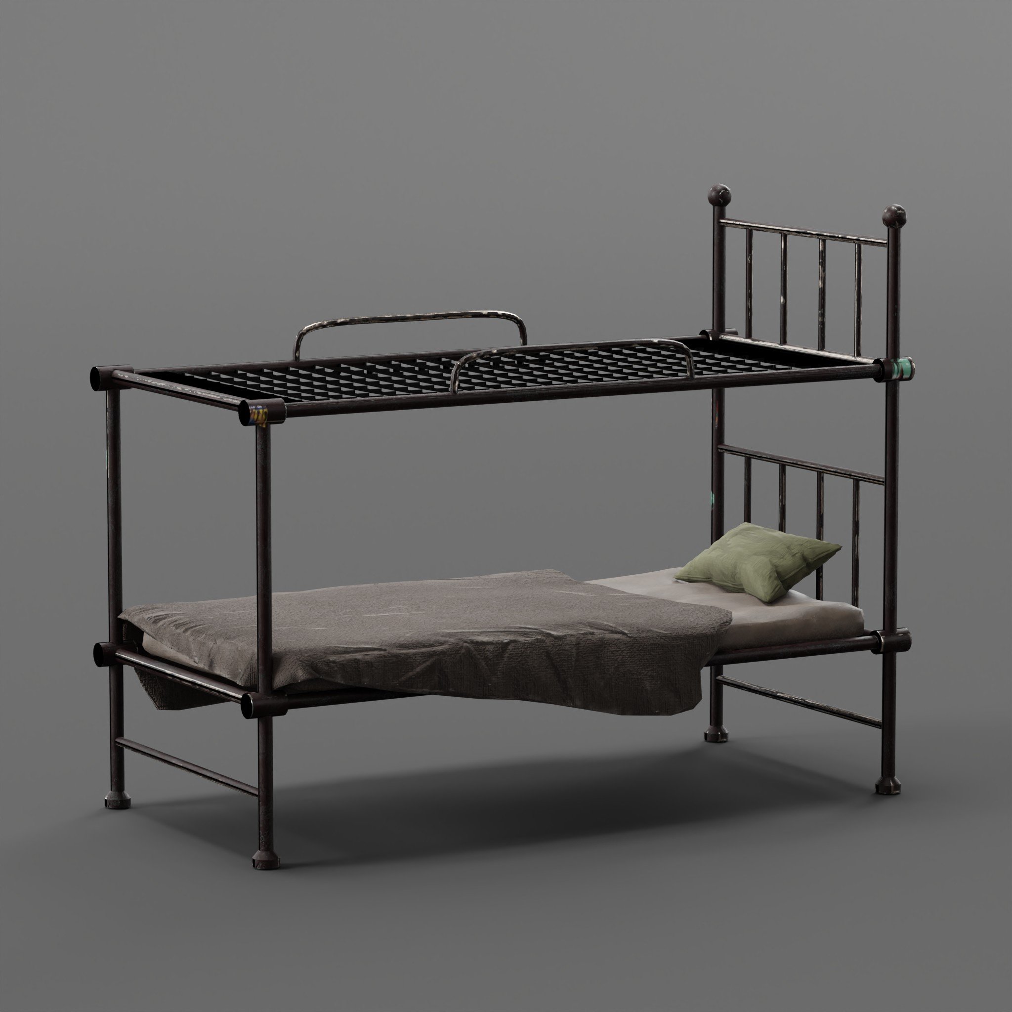 Double Deck Bed 01 | Beds models | BlenderKit