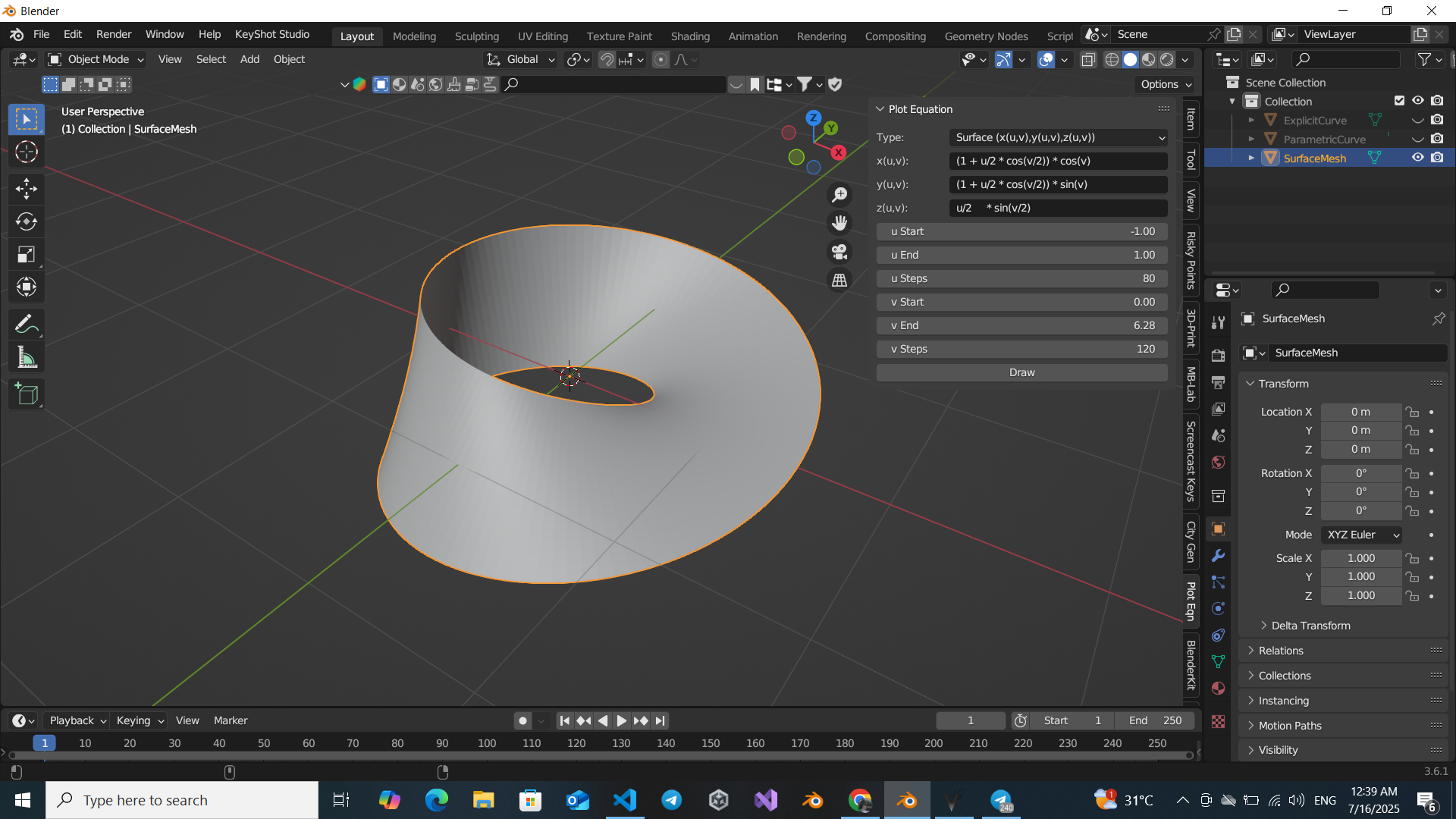 Advanced Plot Equation | BlenderKit