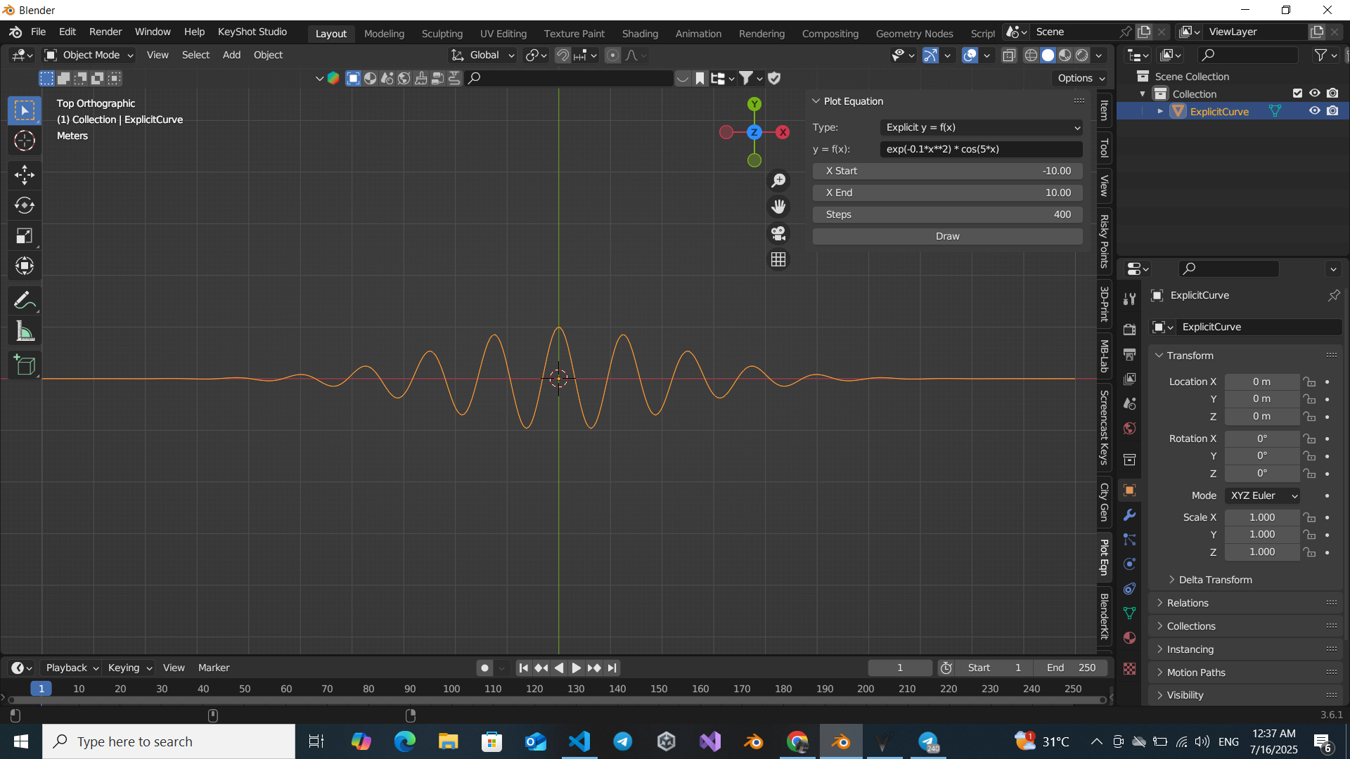 Advanced Plot Equation | BlenderKit