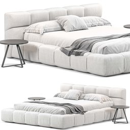 Bed B&B Italia Tufty | Beds models | BlenderKit