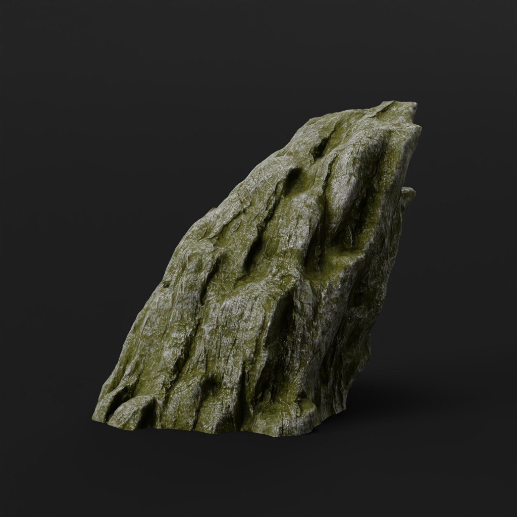 Sharp Stone Rock Pile Grey | Terrains models | BlenderKit