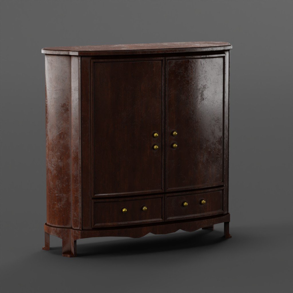 Upper class armoire | Wardrobes models | BlenderKit
