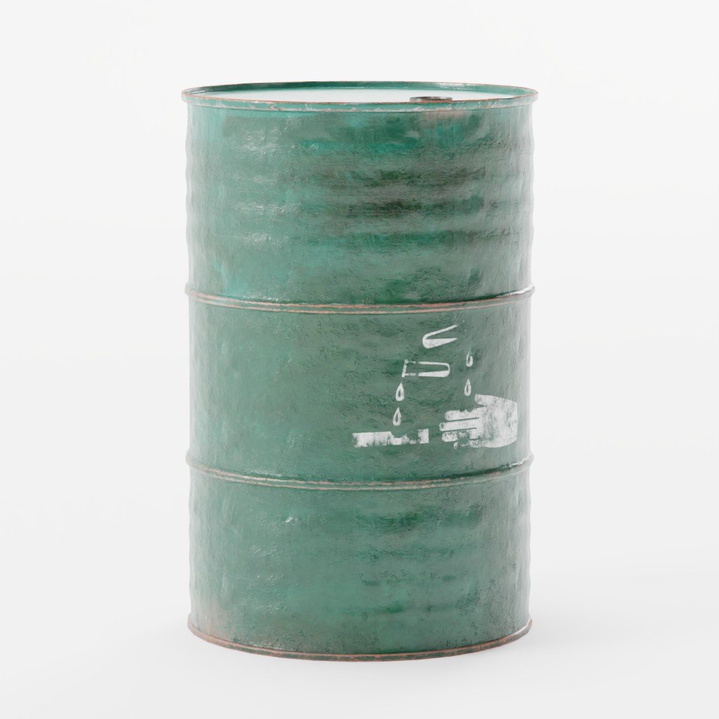 Avid Waste Barrel | FREE Containers models | BlenderKit