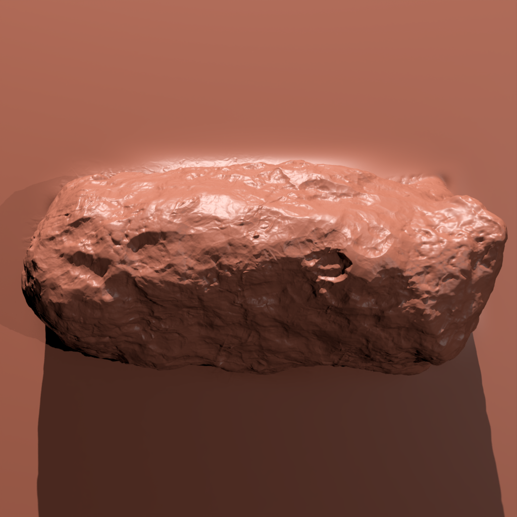 Rectangular Boulder One. | FREE rock brushes | BlenderKit