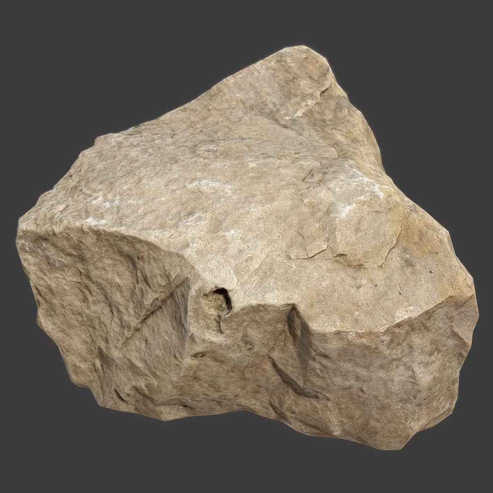 BlenderKit | Download the Limestone Boulder model