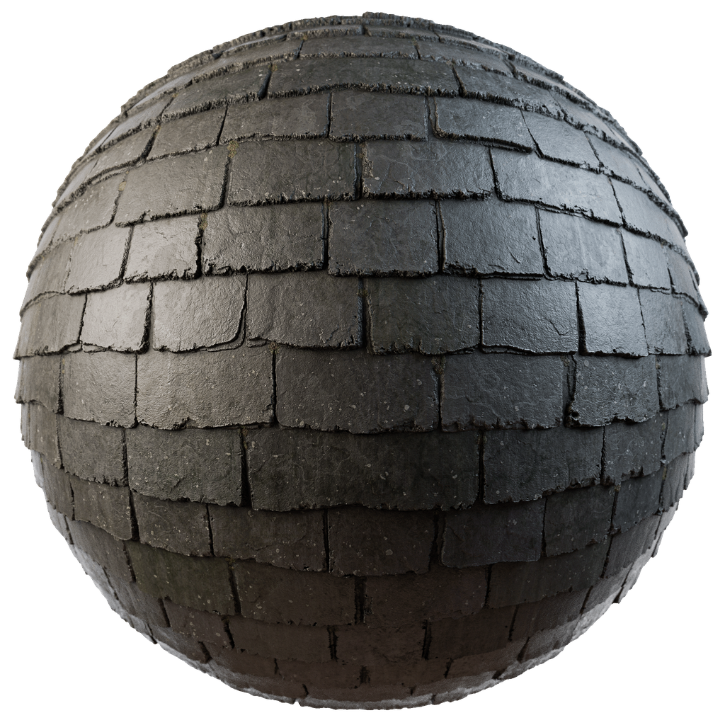 Slate roof used | FREE roofing materials | BlenderKit