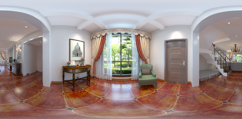 Living room | FREE Interiors HDRis | BlenderKit