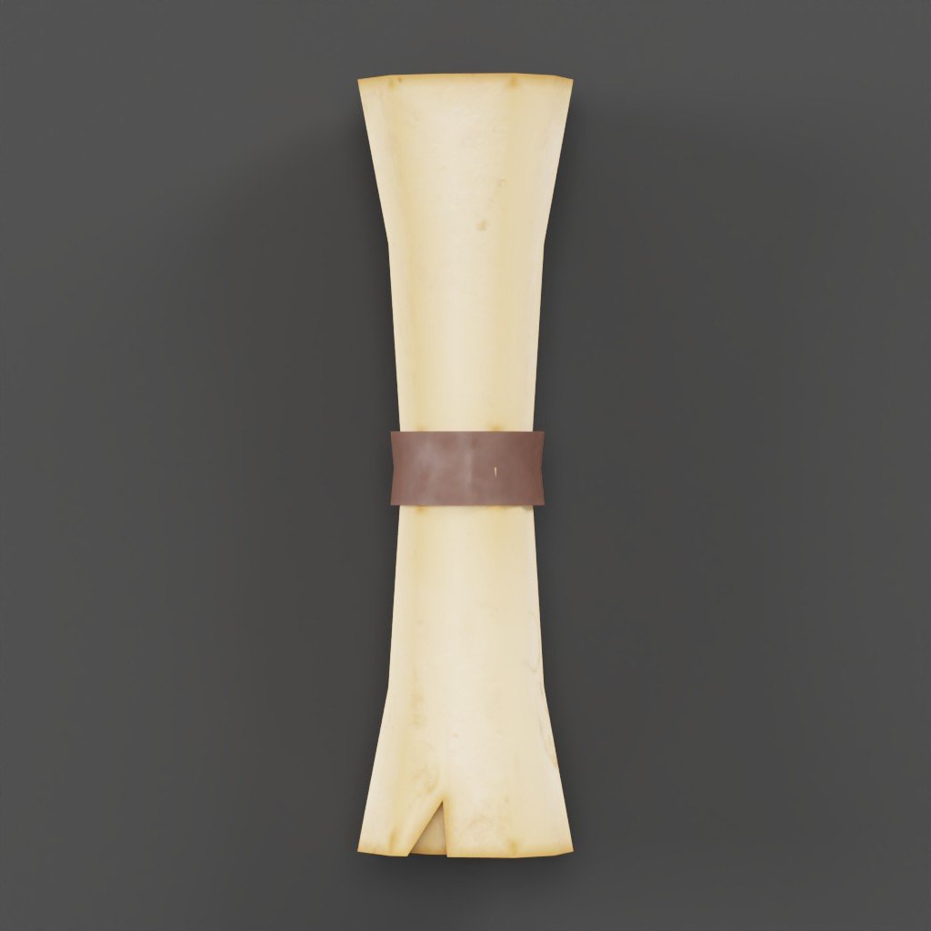 Scroll rolled | Books models | BlenderKit