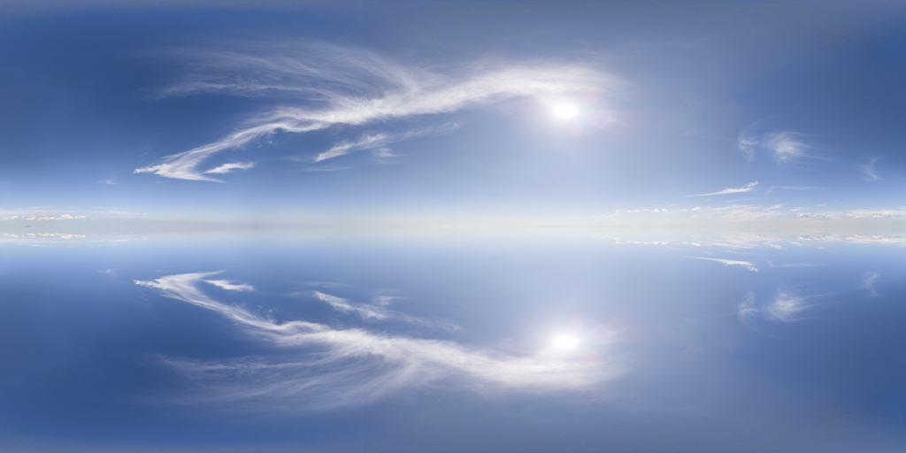 Infinite Real Sky - Sunny Blue Day | Nature HDRis | BlenderKit